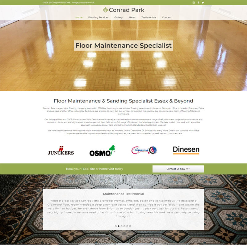 Conrad Park - Nebulas Website Design